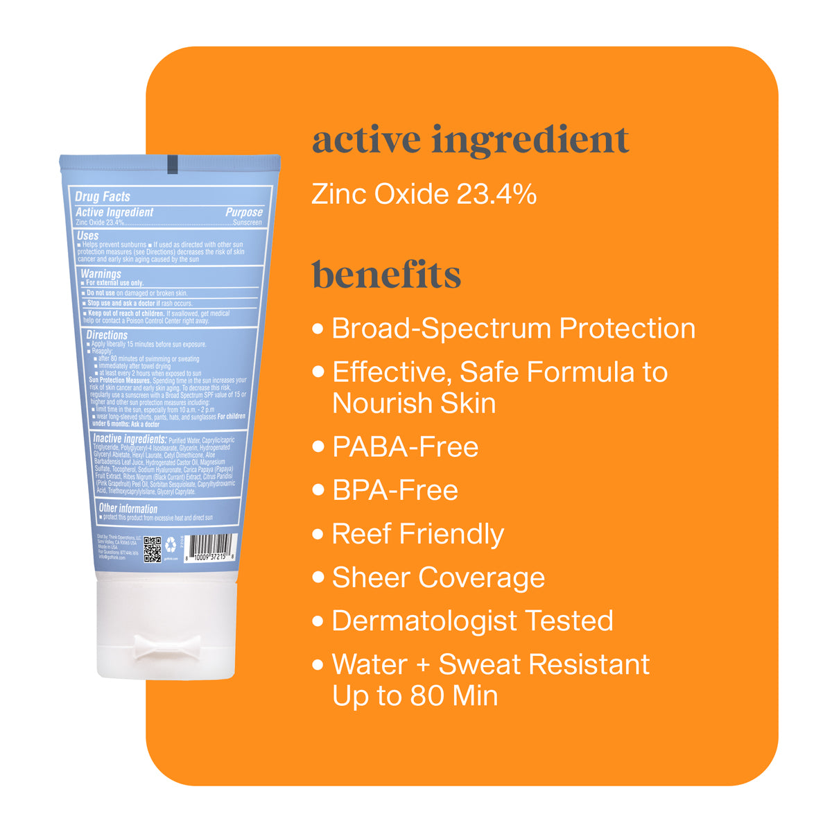 Clear Zinc Sunscreen for Babies, Kids, and Adults | Reef Safe – thinksun